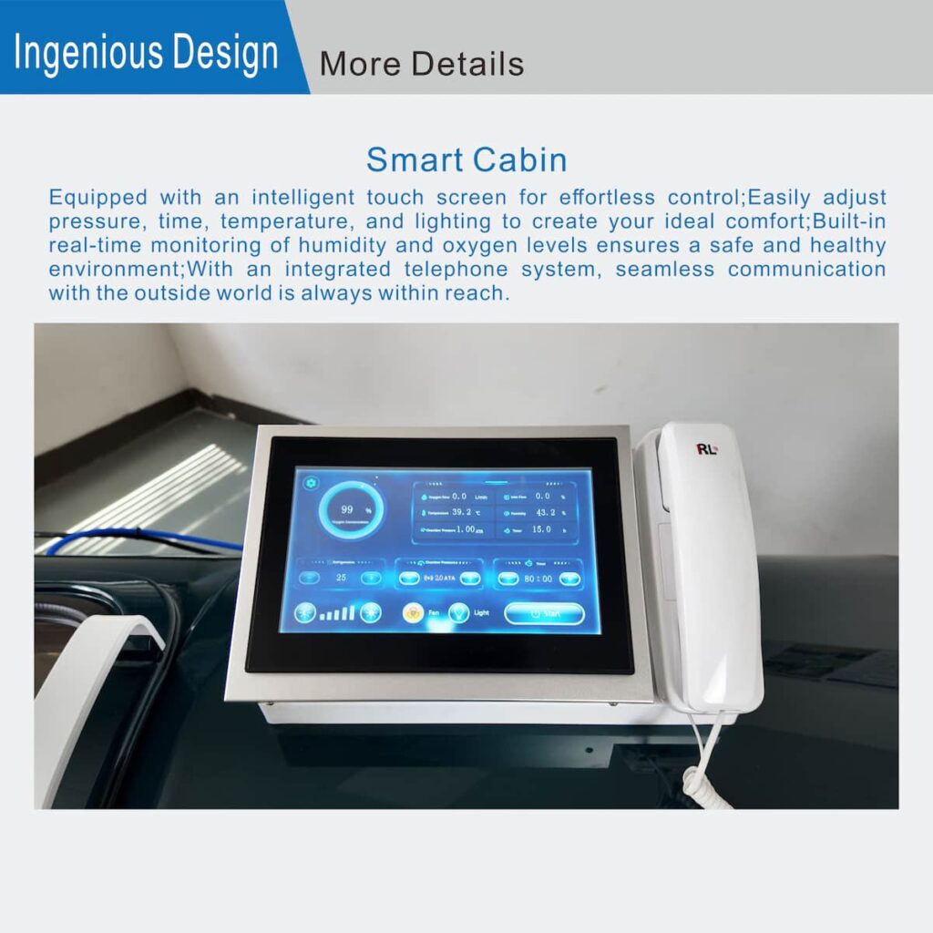 2.0ATA Tecnolay Ultra P Hard shell Hyperbaric Chamber Personal Home ...