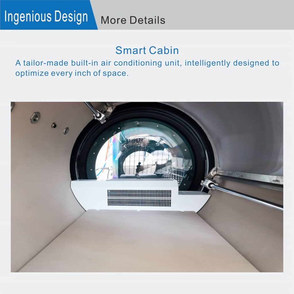 2.0ATA Tecnolay Ultra P Hard shell Hyperbaric Chamber Personal Home ...
